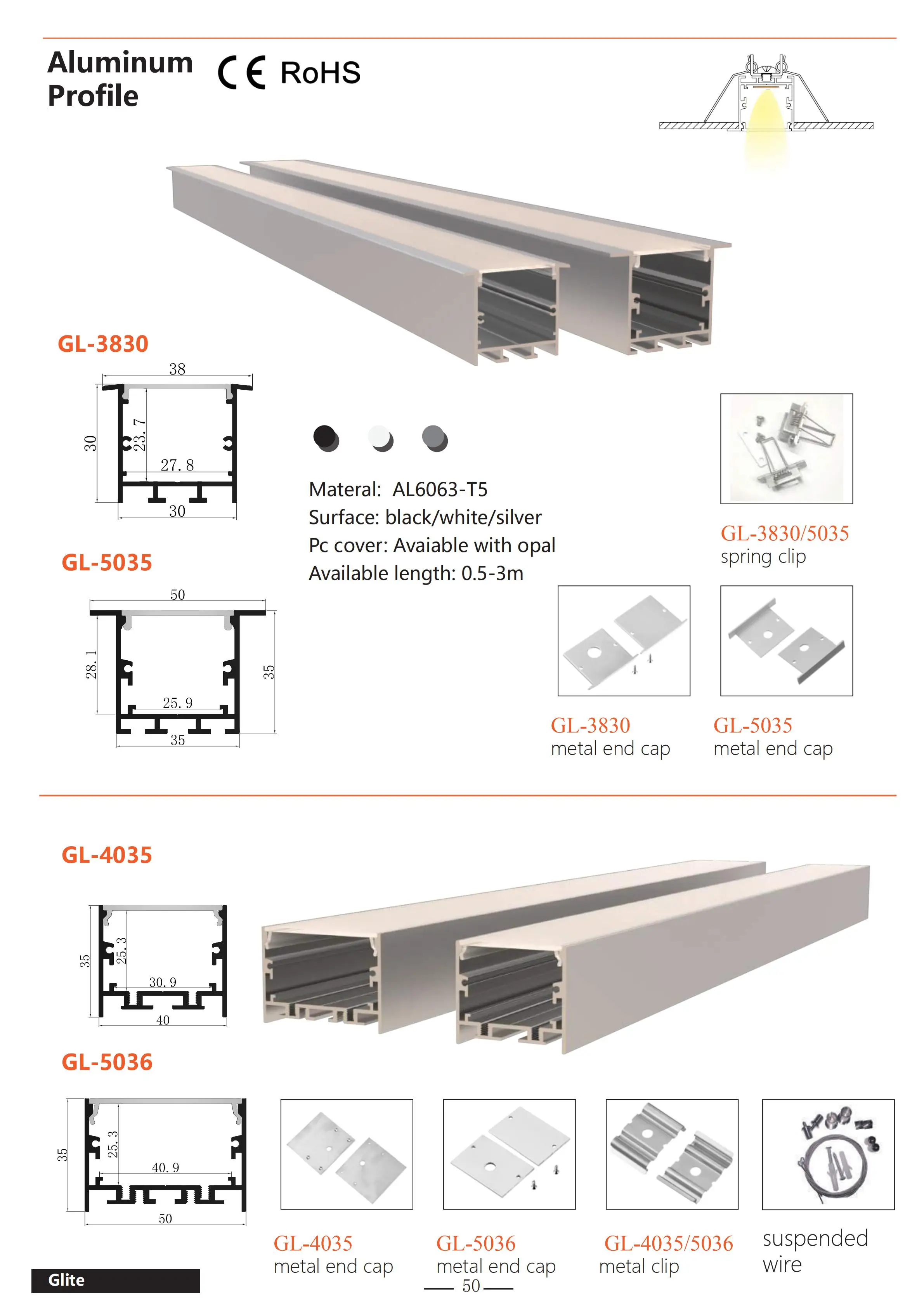 Led Profile Aluminium Profile For Led Strips,Aluminum Led Channel ...