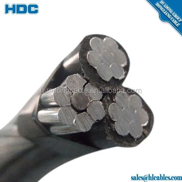 Câble Aérien Torsadé En Aluminium Abc 11kv,3x25 + 54,6 Mm² - Buy Câble ...