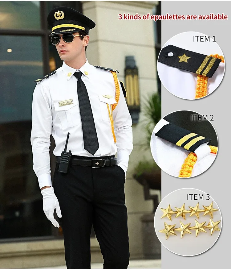 Design Man Hotel Security Guard Dress Safety Work Uniforms