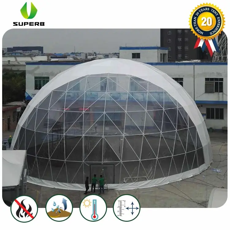 Domo Geodésico De 20-25m De Diámetro,Carpa De Media Esfera,Domo - Buy ...