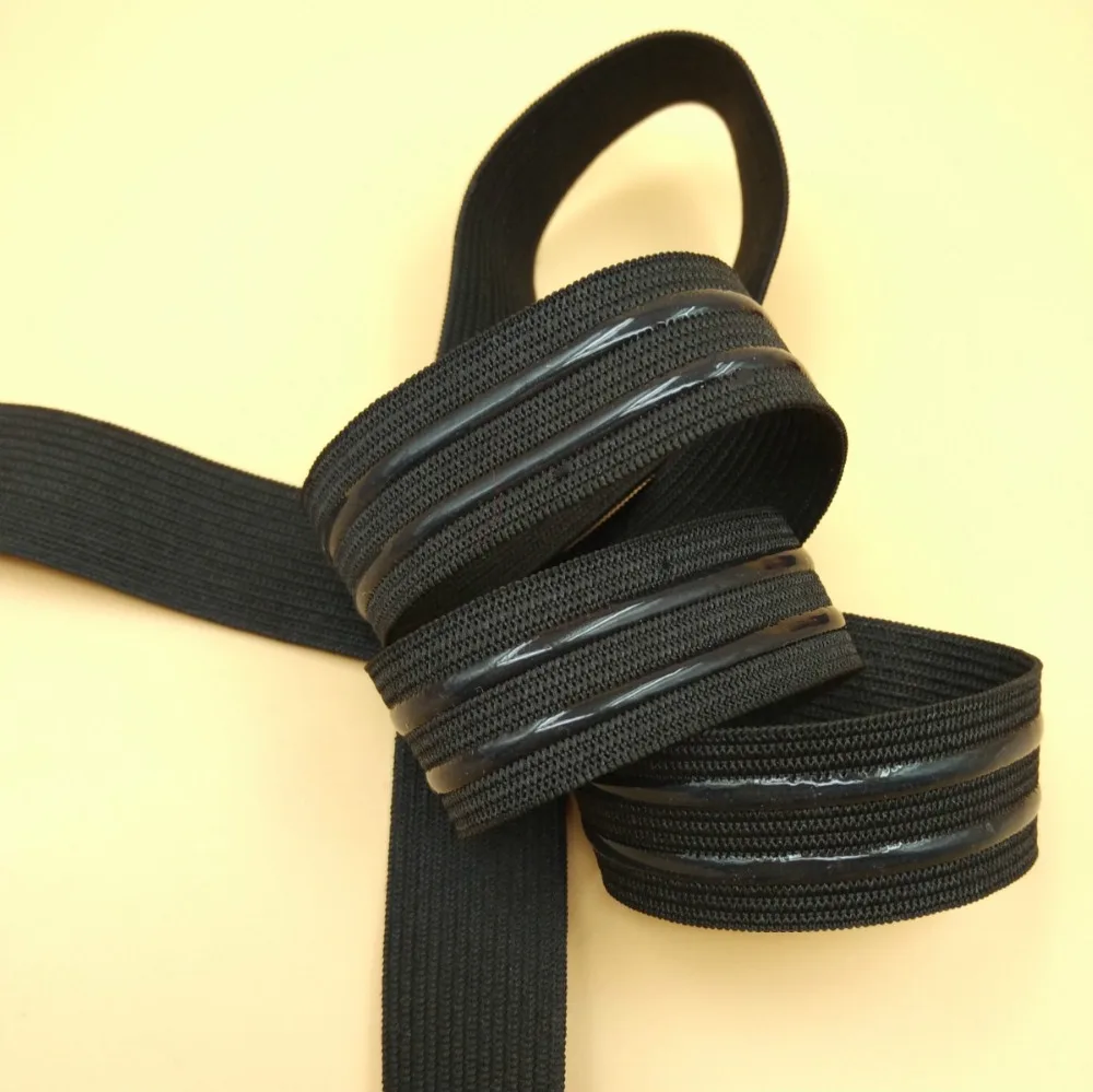 Customized Width Non Slip Silicone Grippe Elastic Tape Rubber Bands For Clothing Garment Buy