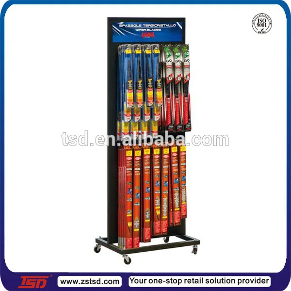 Custom Floor Promotion Pos Metal Windshield Wiper Blade Display Rack ...