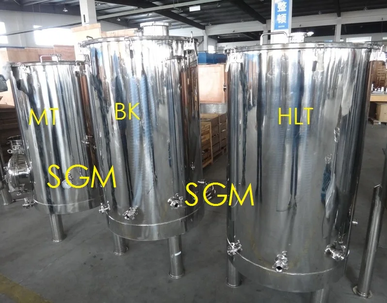 Beer Brewing Kettle 5bbl Electric Heating Mash Lauter 500l Insulated ...