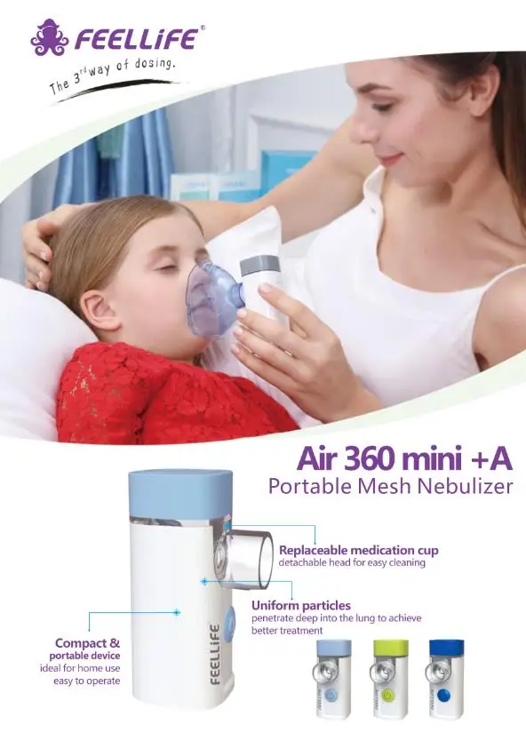 Feellife Hand Held Nebulizer Machine Rechargeable Battery Tuv Ce ...