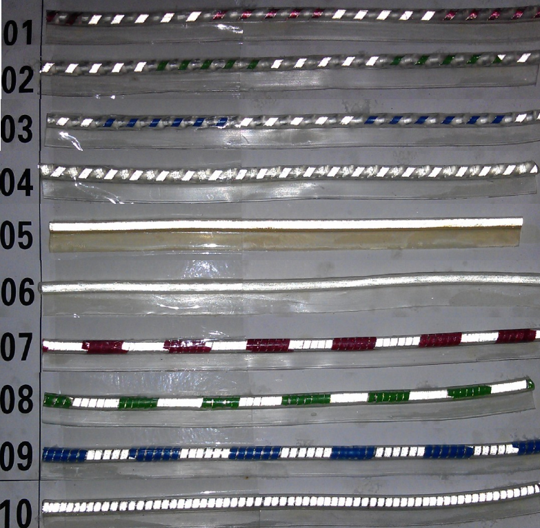 High Light Retro-reflective Silver Frequency Plastic Sew On Reflective ...