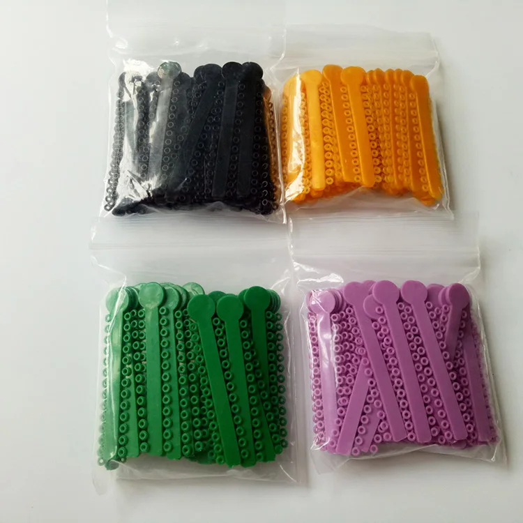 Different Colors Manufactory Orthodontic Elastomerics Ligate Ties - Buy ...