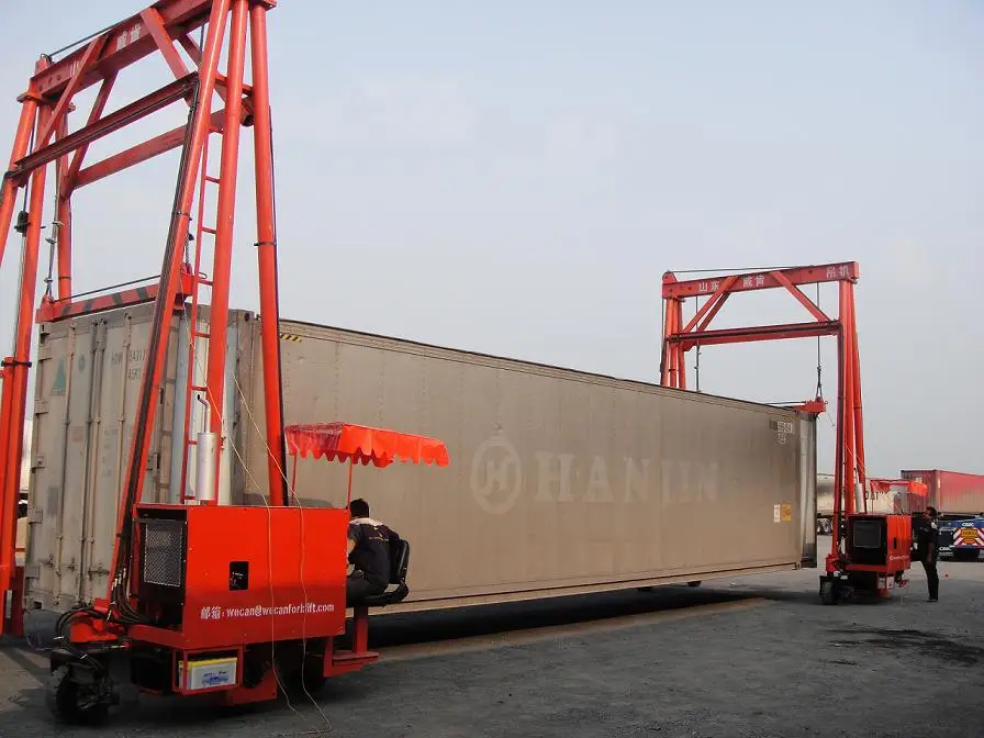 diesel powered 40 ton mini container crane portable containers lifting ...