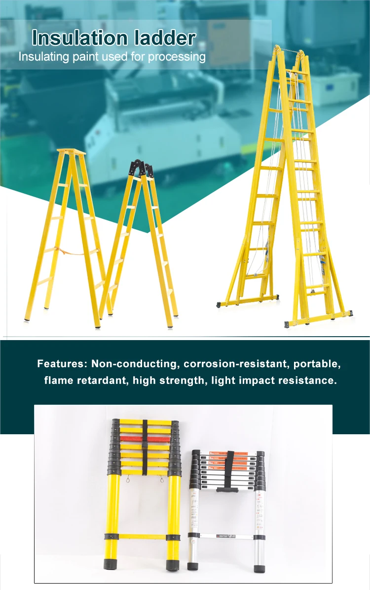 Extension Fibreglass Ladder 15 Meter - Buy Frp Ladder,20 Foot Ladder,8m ...