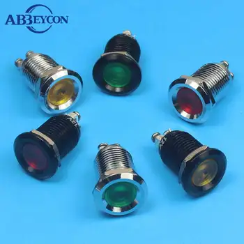 10mm 240v Pilot Light Indicator Lamp 24vdc Led Signal Tower Light For ...
