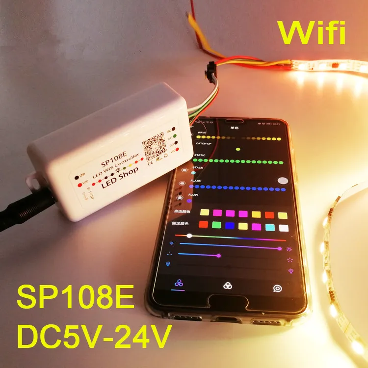 Mini Dmx 512 Wifi RGBW Smart LED Controller for Digital Addressable RGB ...