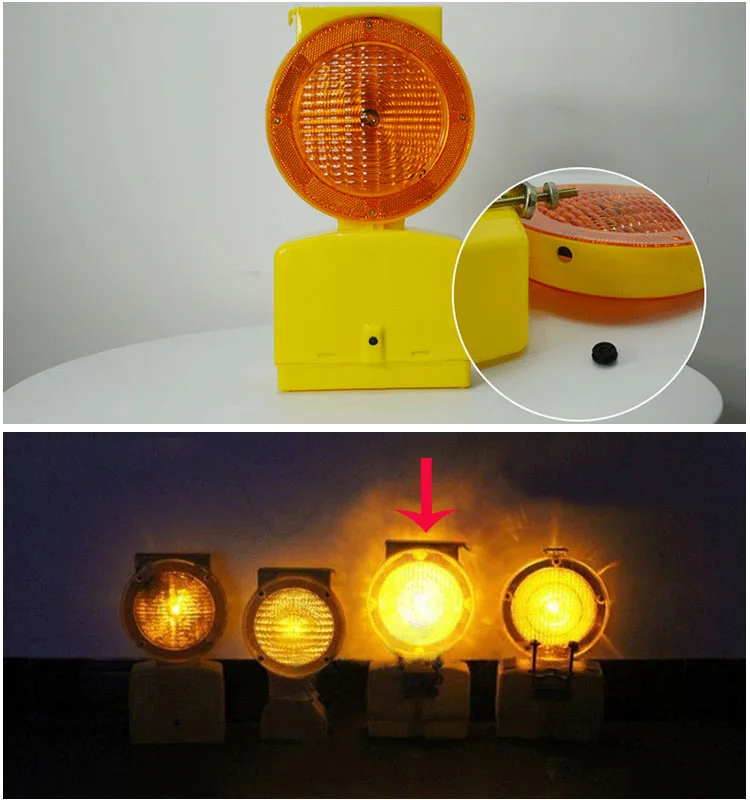 Factory Supply Flash Barricade Light/roadway Traffic Solar Barricade ...