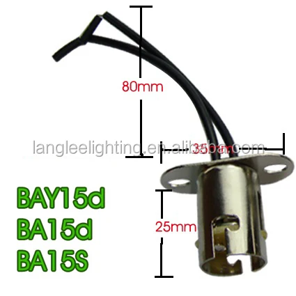 Hoge Kwaliteit Messing + Draden BA15d BA15s BAY15d B15 Bajonet ...