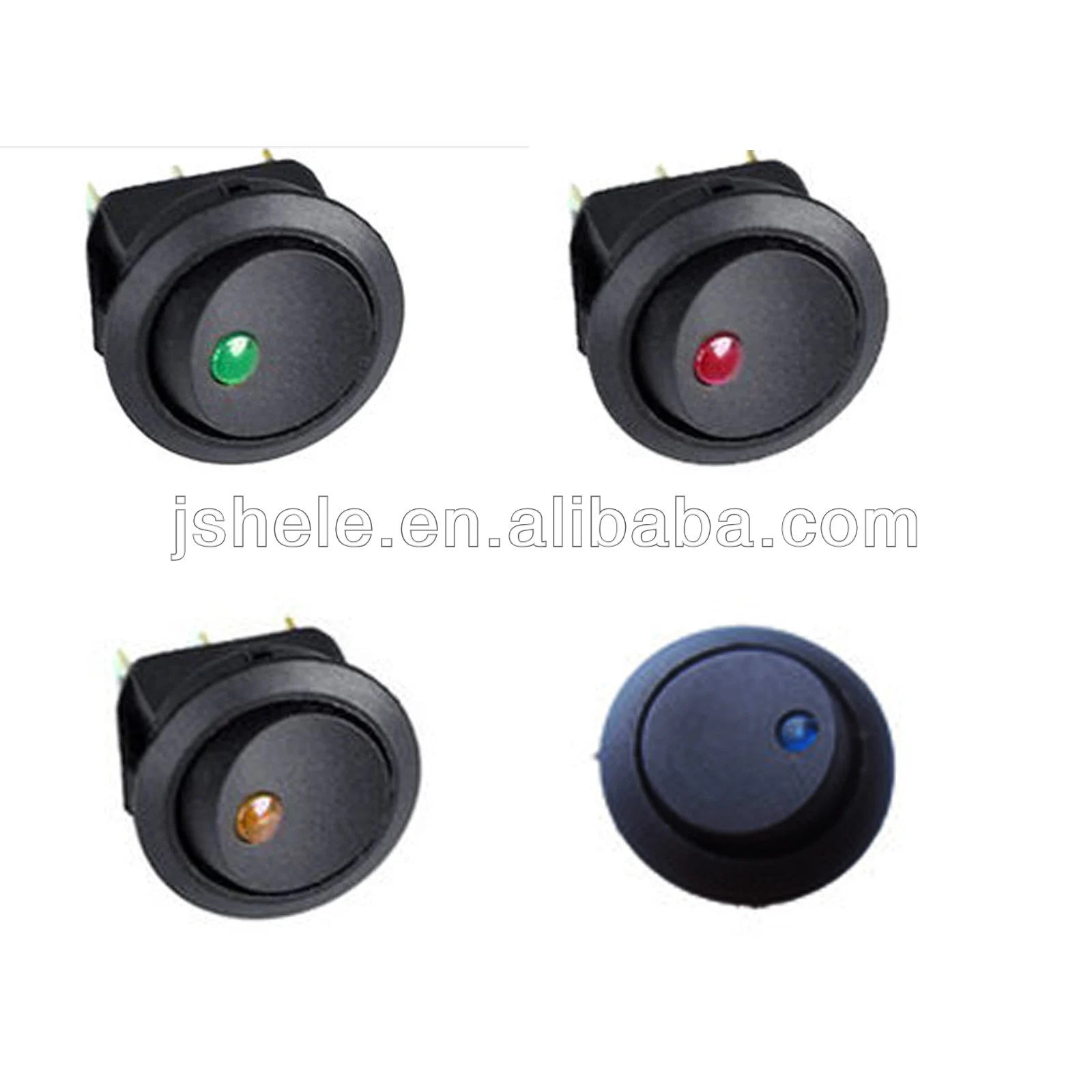 12v 12 Volt Led Rocker Switch On/off Illuminated Car Van Bike Dash ...