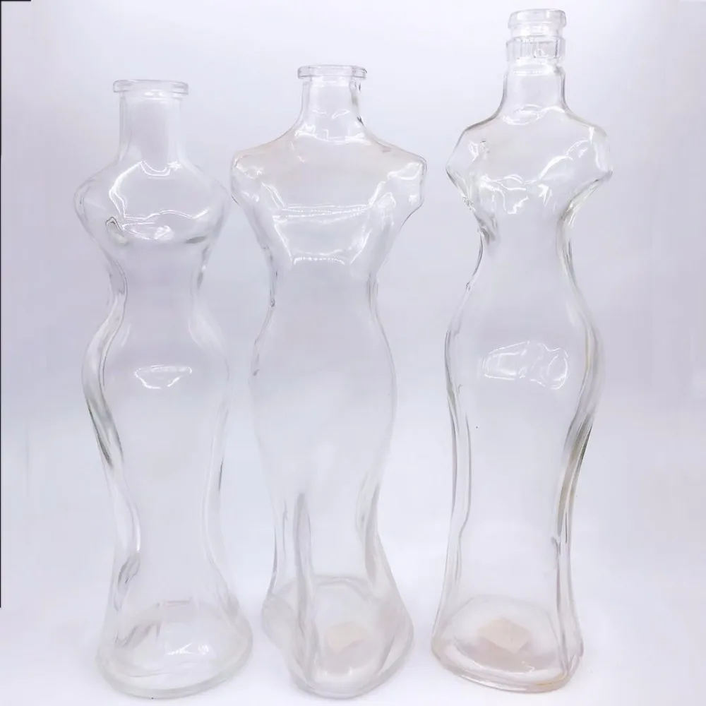 Unique White Fancy Vodka Decorative Liquor Woman Body Shaped Glass ...