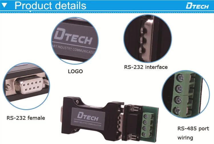 Passive Baud Rate 300-38400bps Rs232 To Rs485 Industrial Converter ...