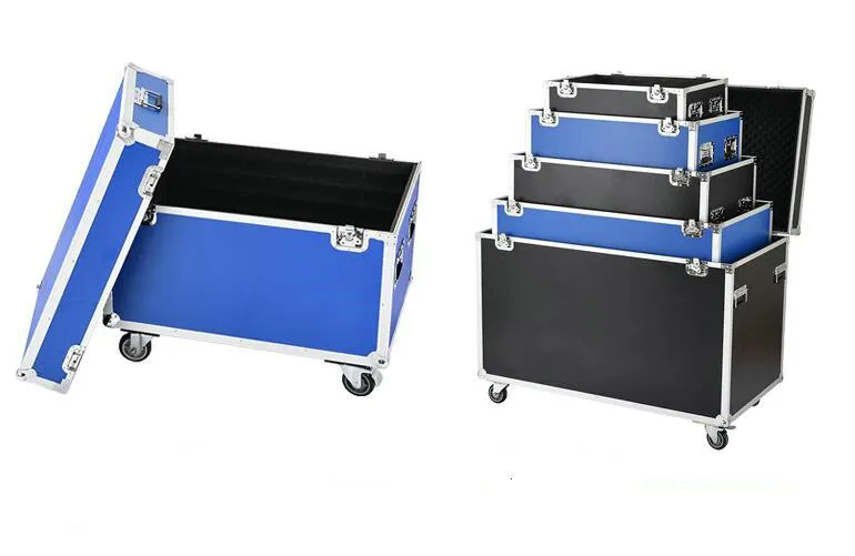 Durable Aluminum Flight Case with 4 Wheels - Ideal for Transport