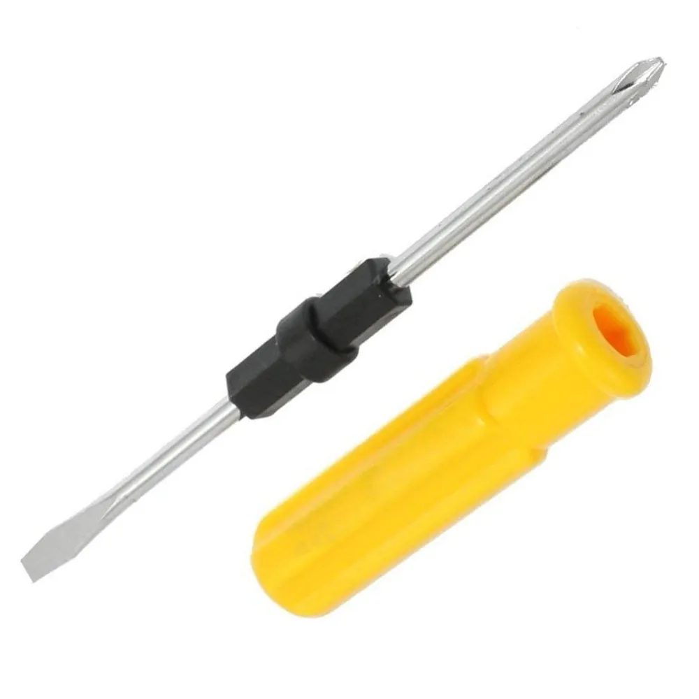 Yellow Handle Slotted Phillips Screwdriver - 6.7 Inch