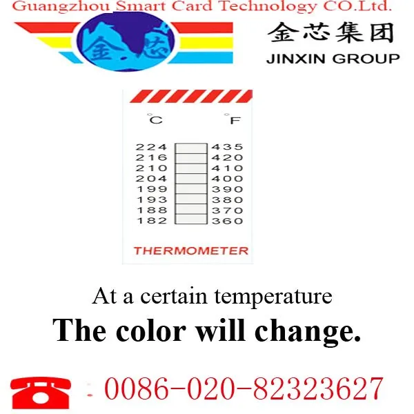 Gk678 Irreversible Temperature Label .combined Temperature Indicator ...