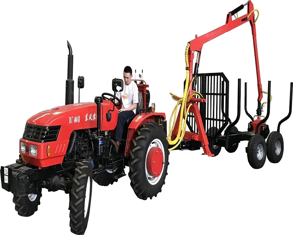 Rima Pto Log Loader Trailer Rt06 With Log Crane Farm Trailer Tractor ...