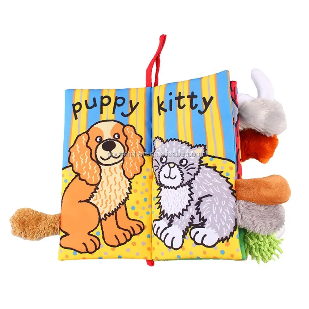 Soft Baby Books Touch And Feel Cloth Book 3d Books Fabric Activity For ...