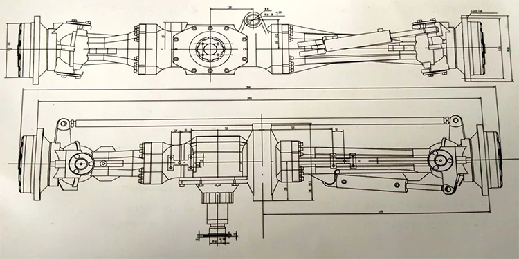 Tractor Harvester Drive Axle 4wd Axle - Buy Tractor Front Axle,Front ...