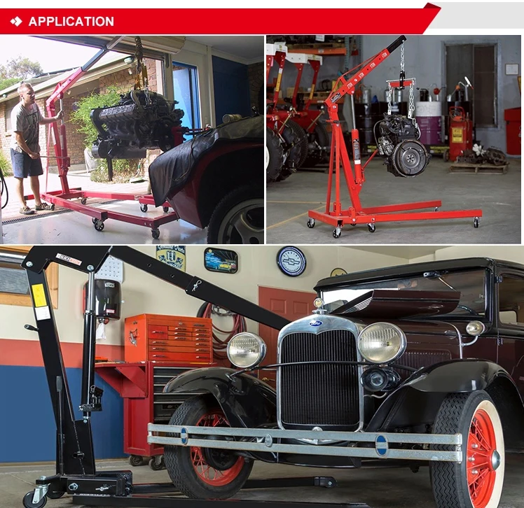 Manual 2t Hydraulic Engine Jack Crane Floding Engine Stand Car Lift For ...