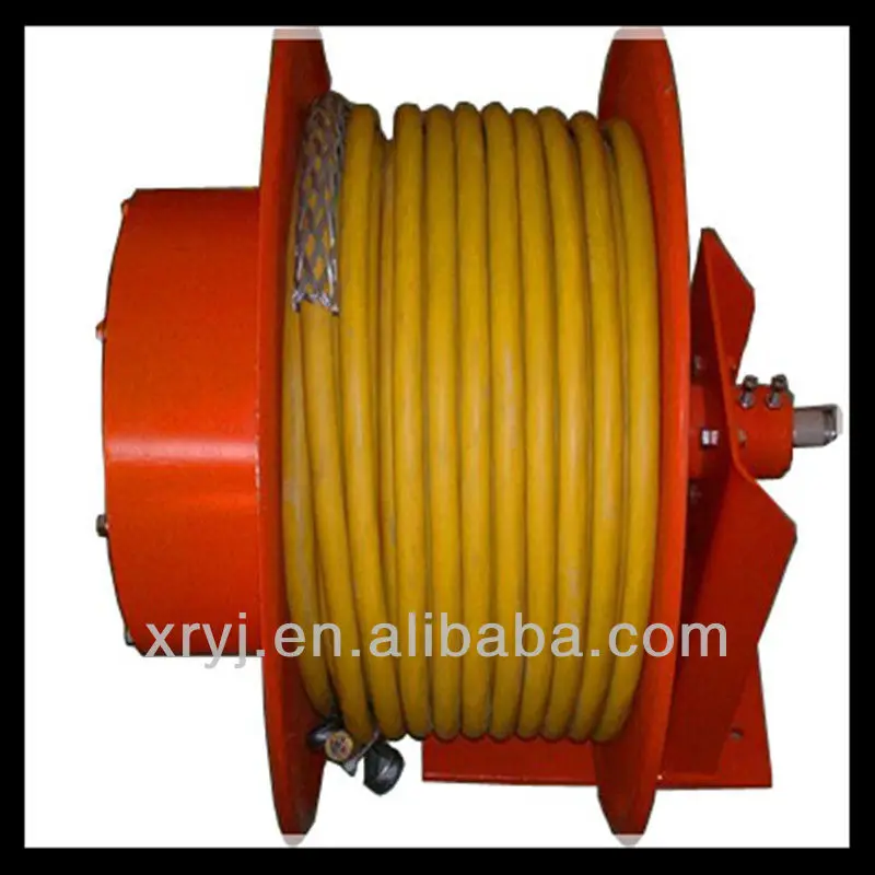 Spring Cable Reel Installed On Electric Flat Car,Crane,Using Collector ...