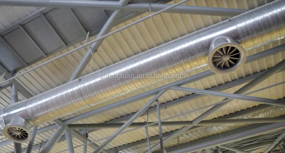 Hvac System Straight Air Ducts And Curves 45 And 90 Diameter From 3" To ...