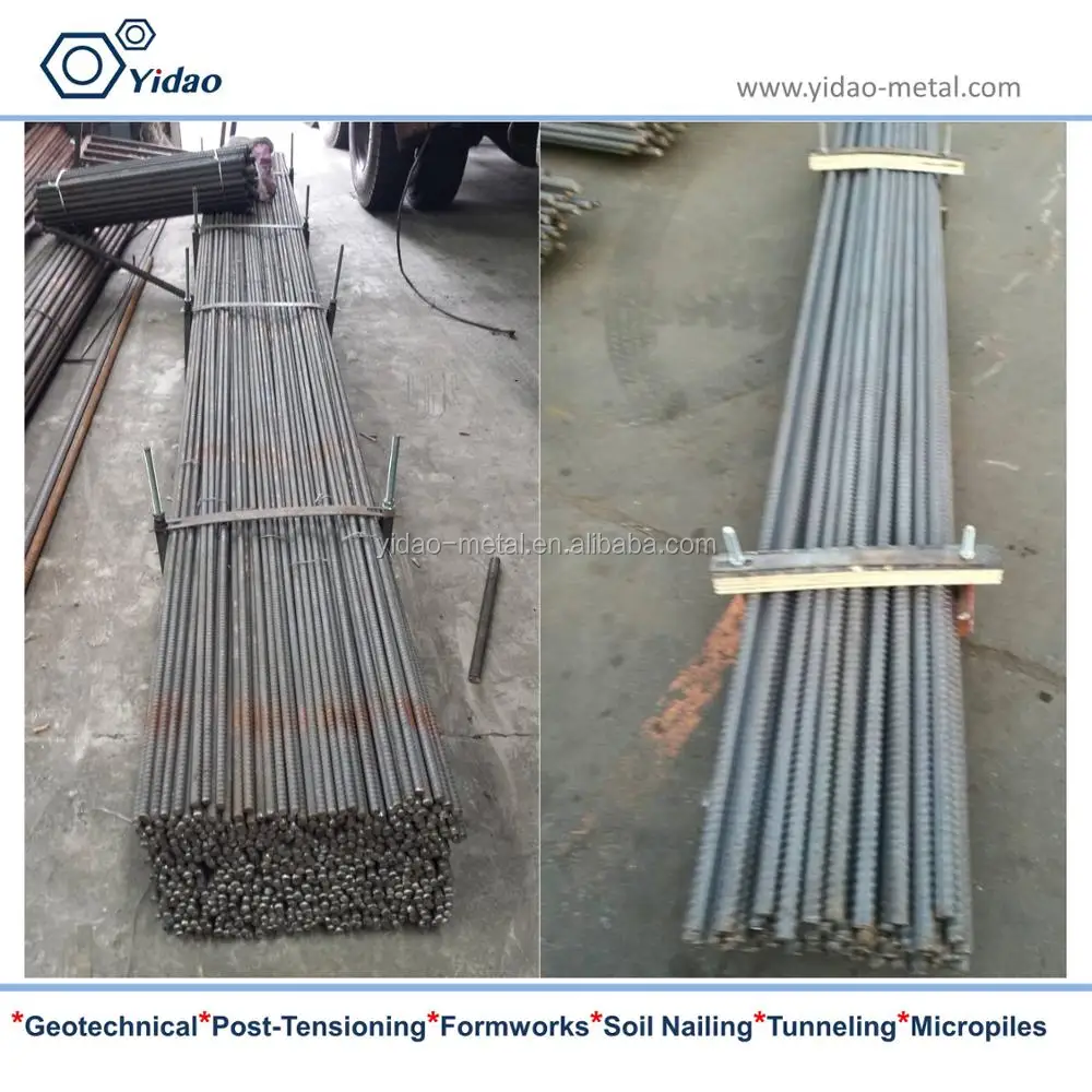 High Strength Prestressed Concrete Steel Bar With Accessories - Buy ...