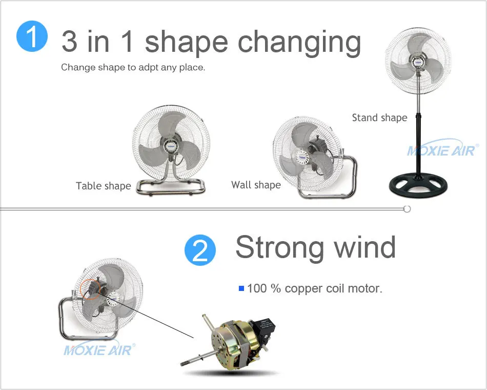 18inch 3in1 National Stand Fans/floor Standing Industrial Fan - Buy ...
