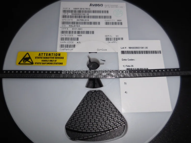 HSMP-3816-TR1G Quad PIN Diode Attenuator for 300 Khz to 4 Ghz