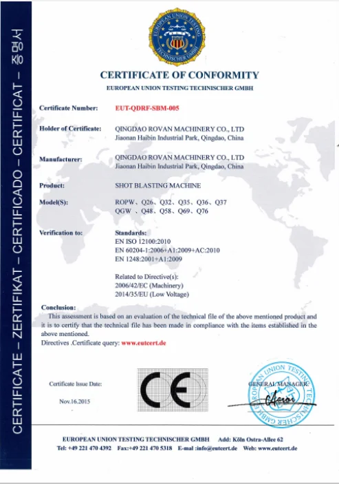 Multifunctional Sandblaster with CE Certificate - Durable & Efficient