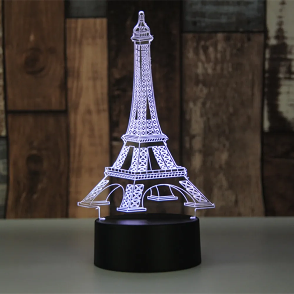 Battery Powered 3d Optical Illusion Led Night Light Touch Sensor 3d ...