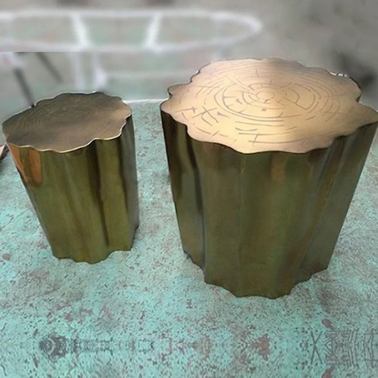 Modern Stainless Steel Tree Root Shape Sofa Side Table,Gold Coffee ...