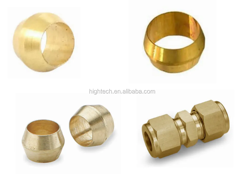 Brass Compression Sleeve,Brass Olive Ferrule Double Cone Type Ferrule ...