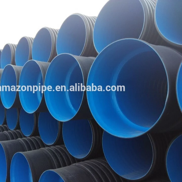 Large Diameter 800mm 1000mm Plastic Drain Pipe Double Wall Hdpe ...