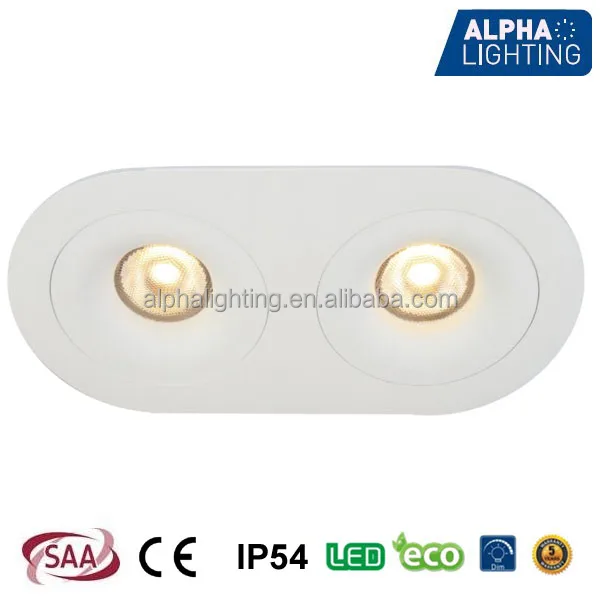 Led Downlight Ip54 Oval Shape Led Flat False Ceiling Recessed Spot ...