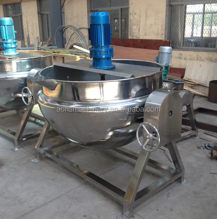 Large Aluminum 200 Liter Electric Cooking Pot With Stirrer - Buy ...