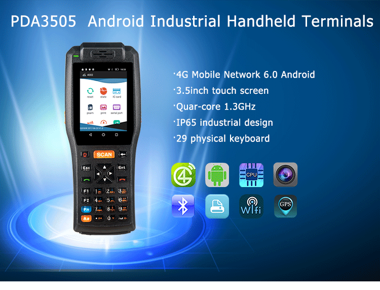 Explosion-proof Rugged Handheld Terminal with Barcode Scanner