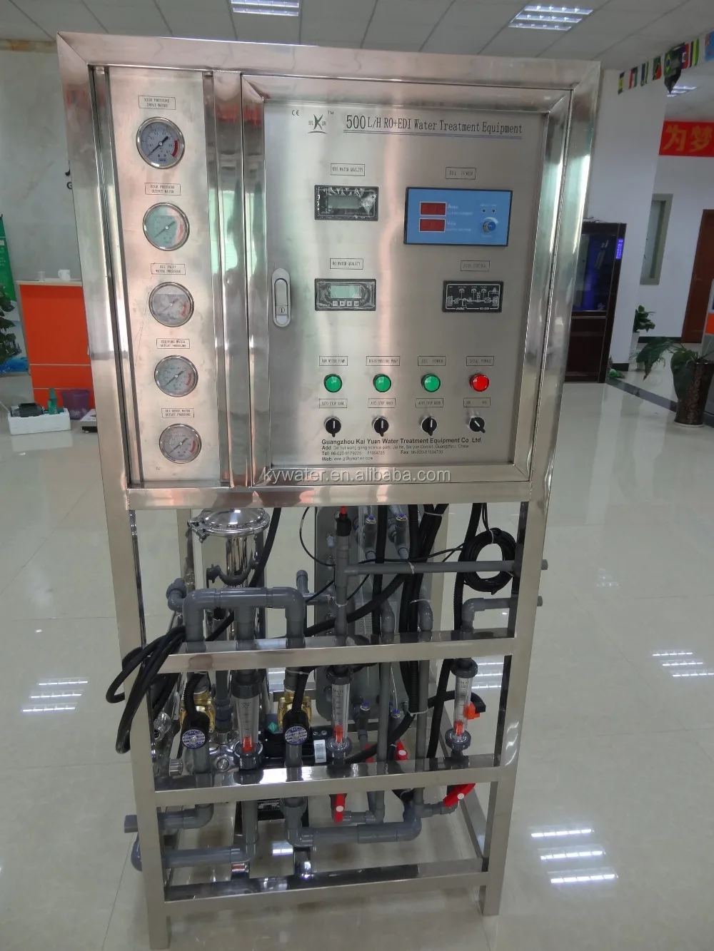 500LPH Battery Distilled Water Plant with EDI System
