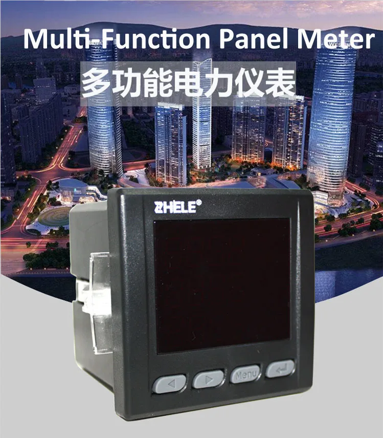 Nieuwste Led Digitale Display Ameter/Voltmeter Multi Panel Meter Met ...