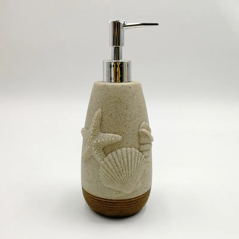 Useful Bathroom Accessories Seashell Sandstone Effect Resin Soap ...