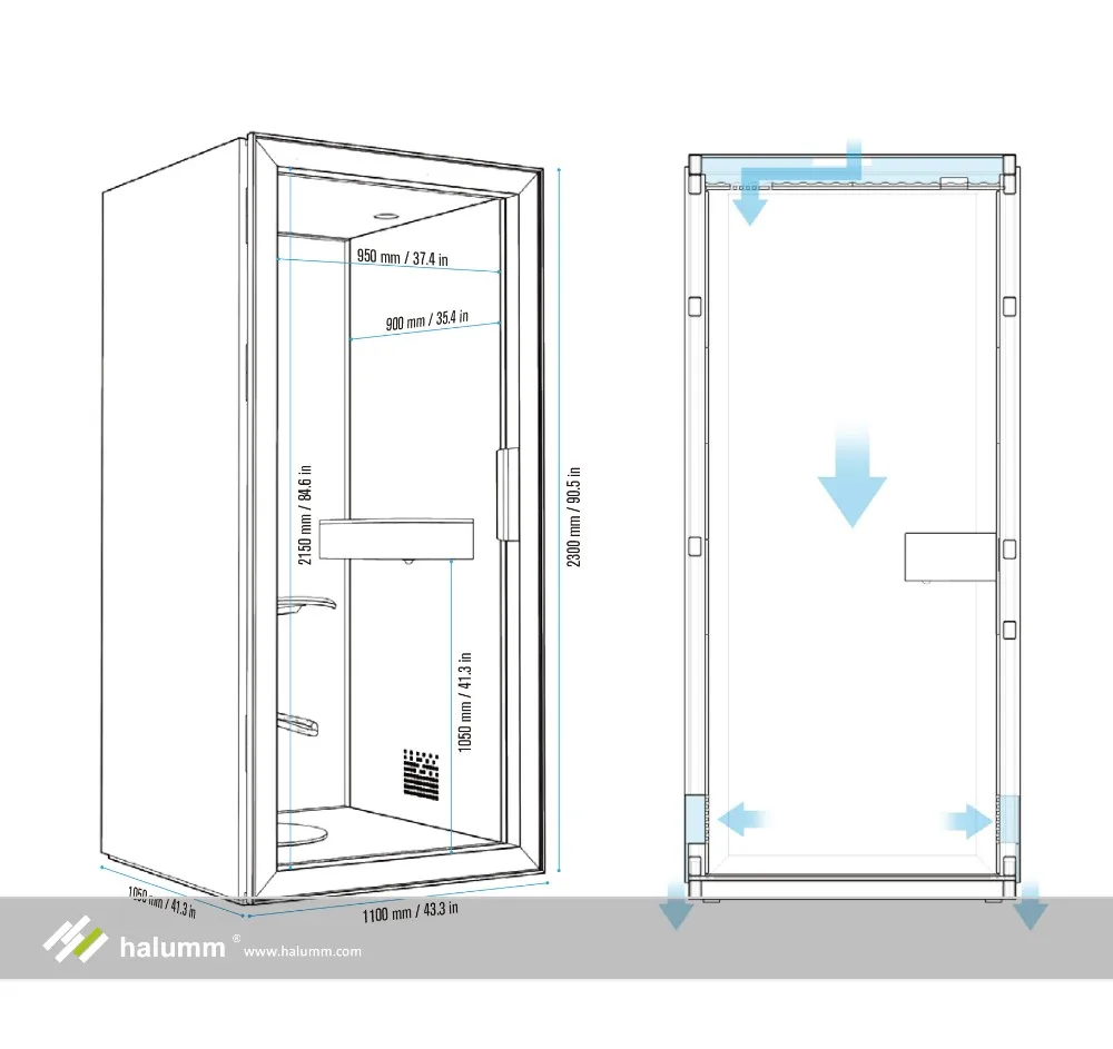 New Launch Phone Booth Pod Hi-Cube Acoustic Pod Glass Sleeping Pod