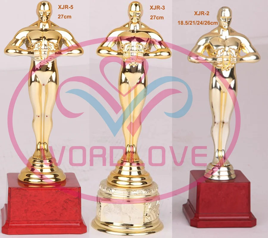 High Quality Custom Gold Plastic Replica Oscar Trophy Cup - Buy Plastic ...