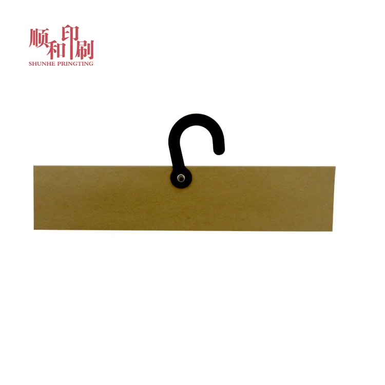 Custom Printing Colorful Kraft Paper Hanger For Fabric With Plastic ...