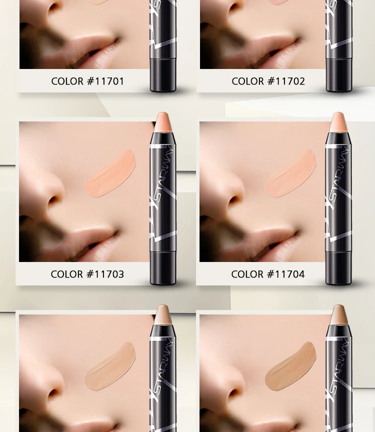 High Definition Concealer Stick 12 Colors Spot Coverage Concealer Stick ...