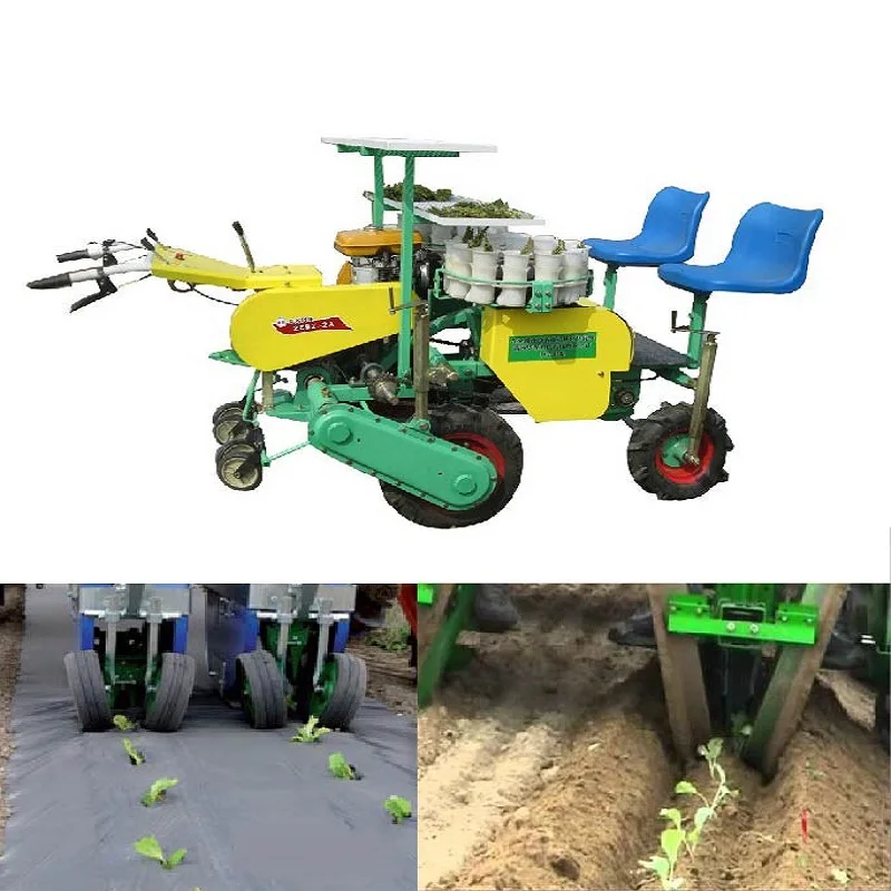 2 Rows Vegetable Transplanting Machine Paper Pot Transplanter - Buy ...