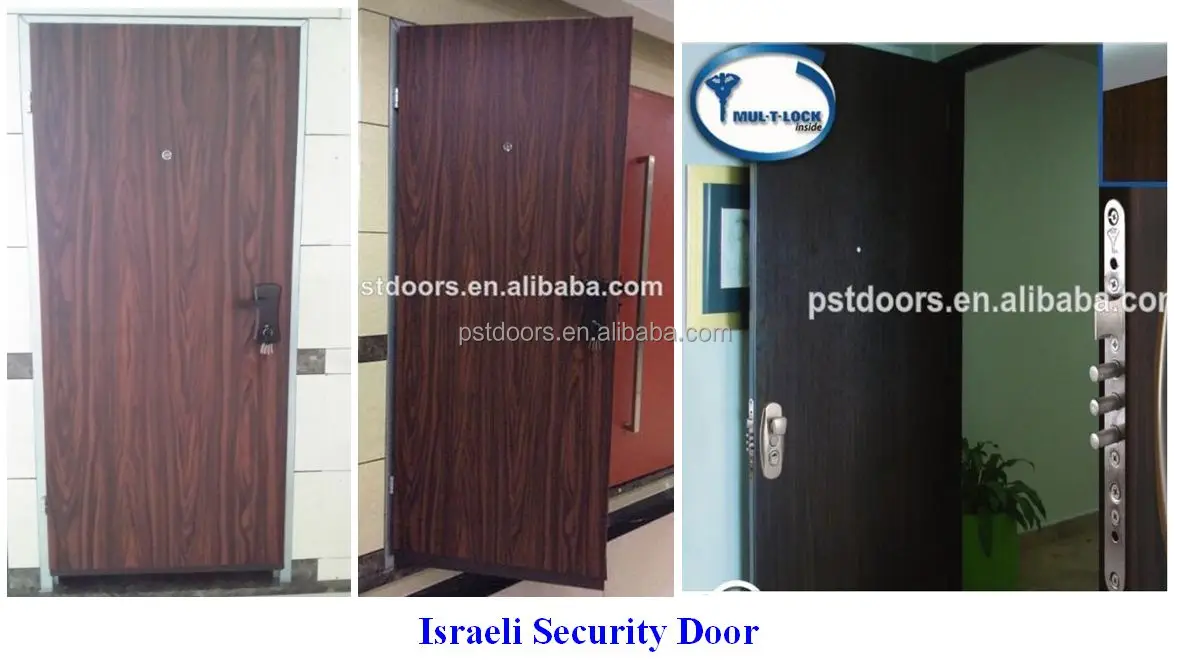 Brown Color Israeli Security Door In Guangzhou - Buy Israel Security ...