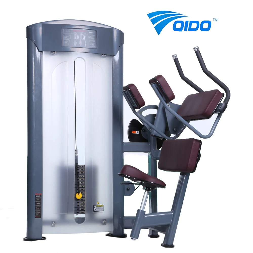 Body Building Seated Abdominal Crunch Machines Commercial Exercise Gym ...