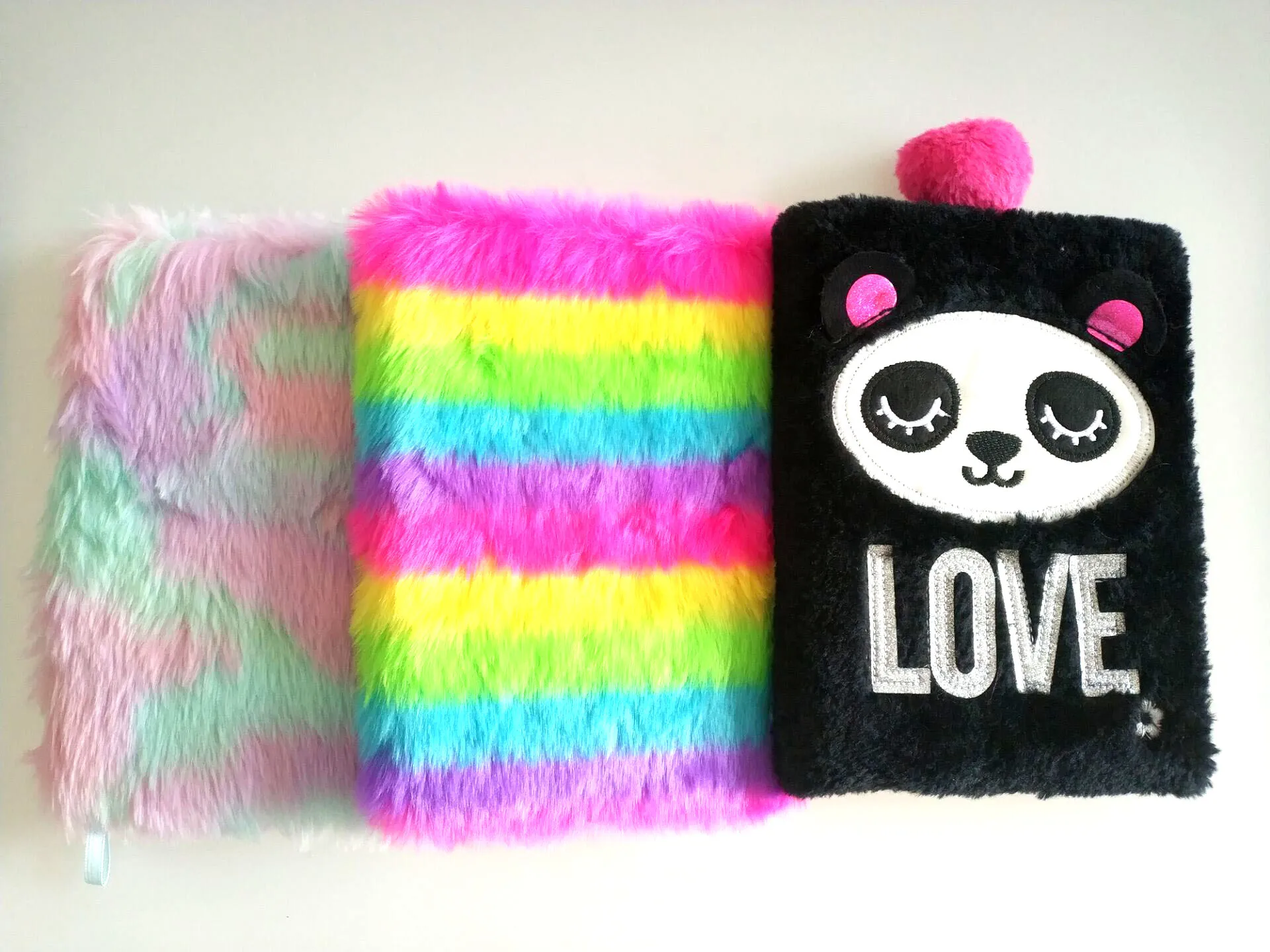 New Design Kids Popular Cartoon Fluffy Hardcover Notebook